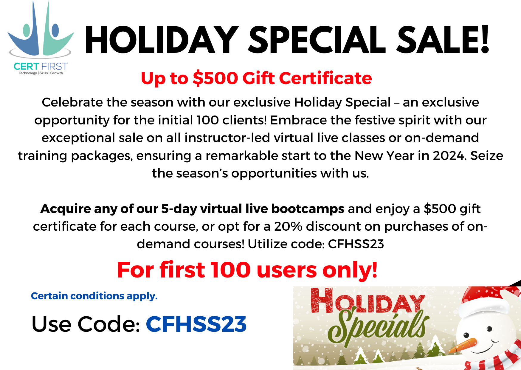 Certfirst - Technology. Skill. Growth